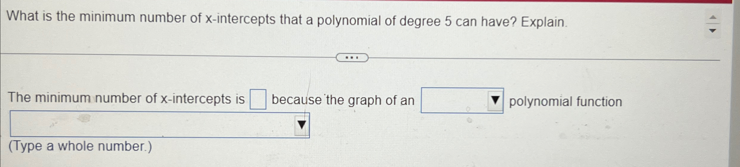 Solved What is the minimum number of x-intercepts that a | Chegg.com