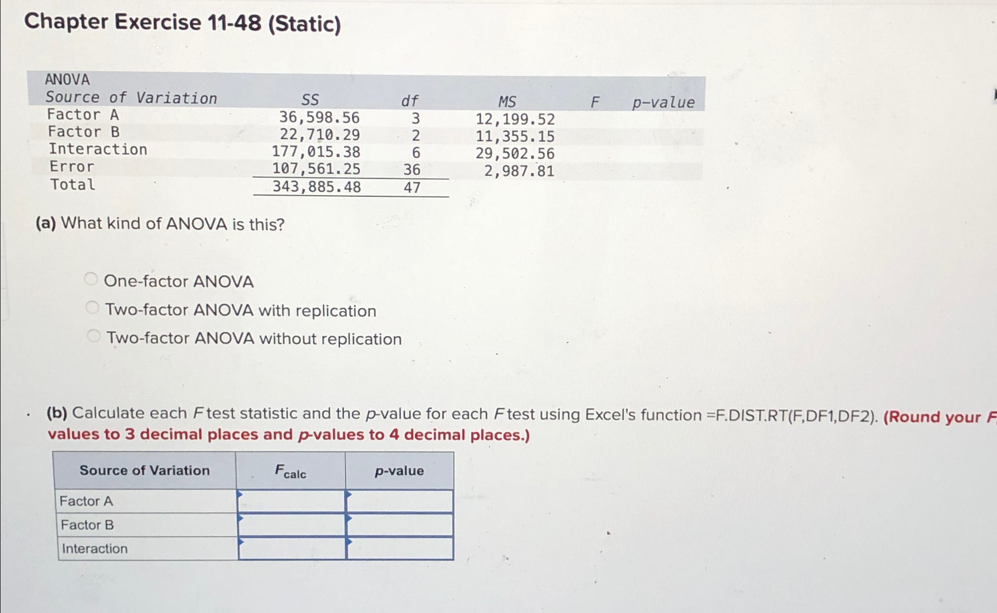 Solved Chapter Exercise | Chegg.com