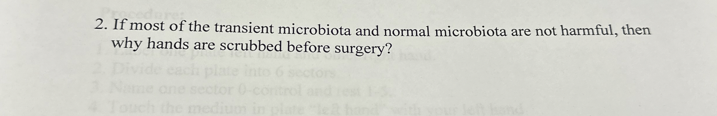 Solved If most of the transient microbiota and normal | Chegg.com