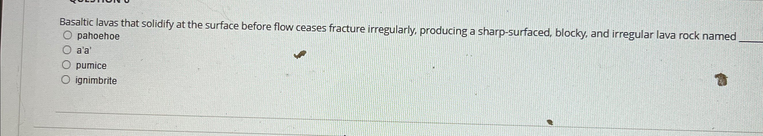 Solved Basaltic lavas that solidify at the surface before | Chegg.com