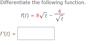 Solved Differentiate the following | Chegg.com