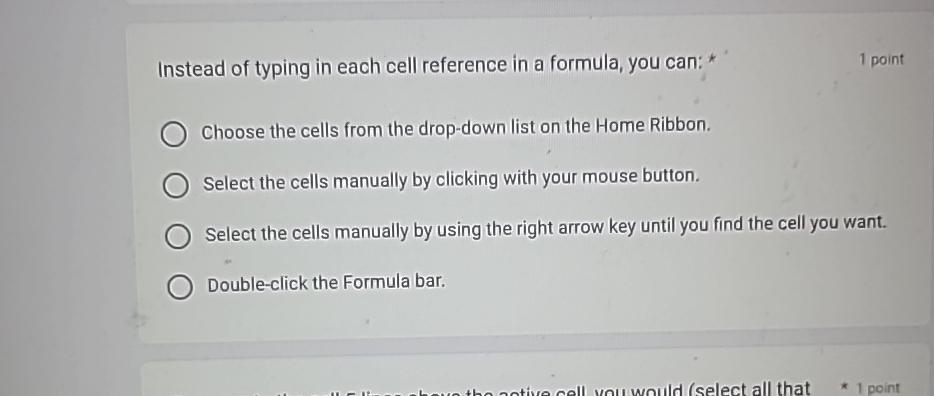 Solved Instead of typing in each cell reference in a | Chegg.com