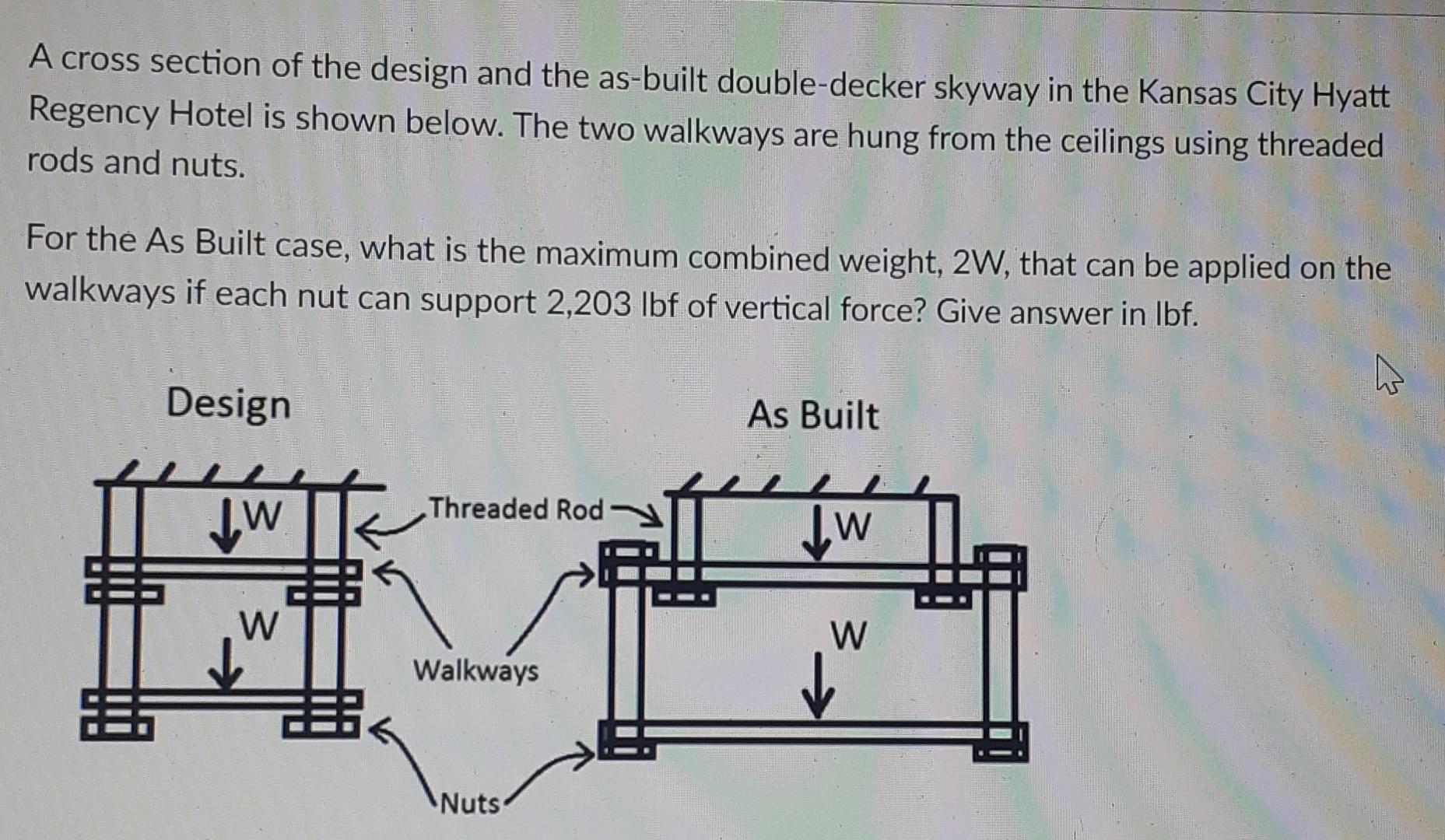 Solved A cross section of the design and the as-built | Chegg.com