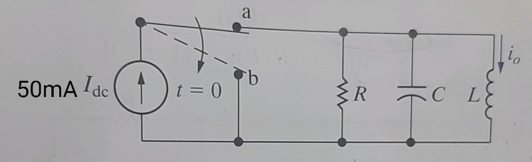 Solved The element values of the circuit in the picture | Chegg.com