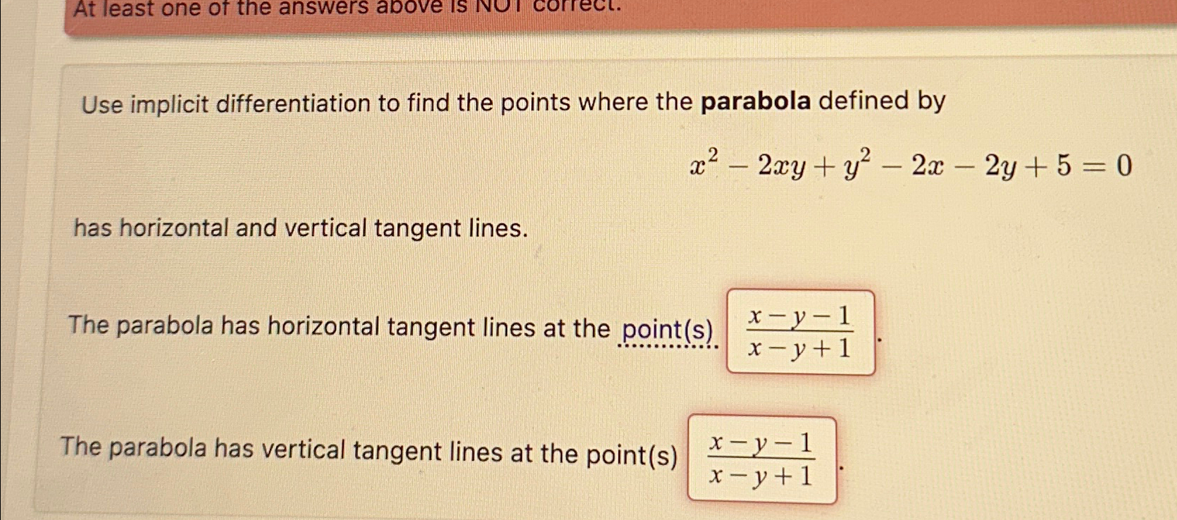 Solved Use implicit differentiation to find the points where | Chegg.com