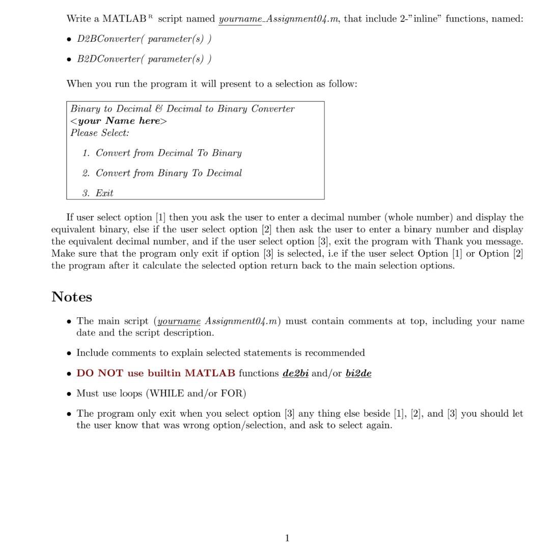 Solved Write a MATLABR script named yourname_Assignment04.m, | Chegg.com
