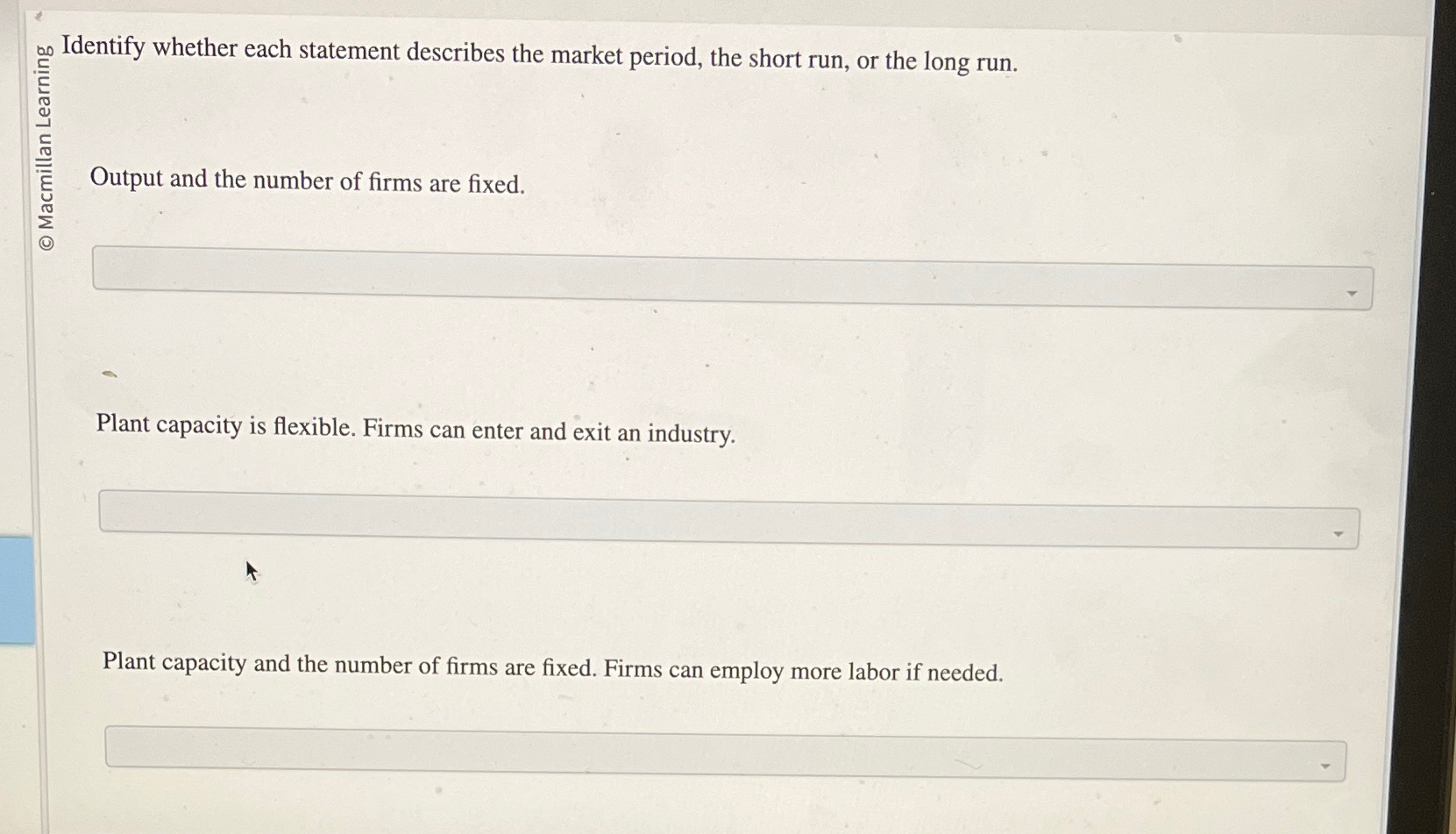 Solved o Identify whether each statement describes the | Chegg.com