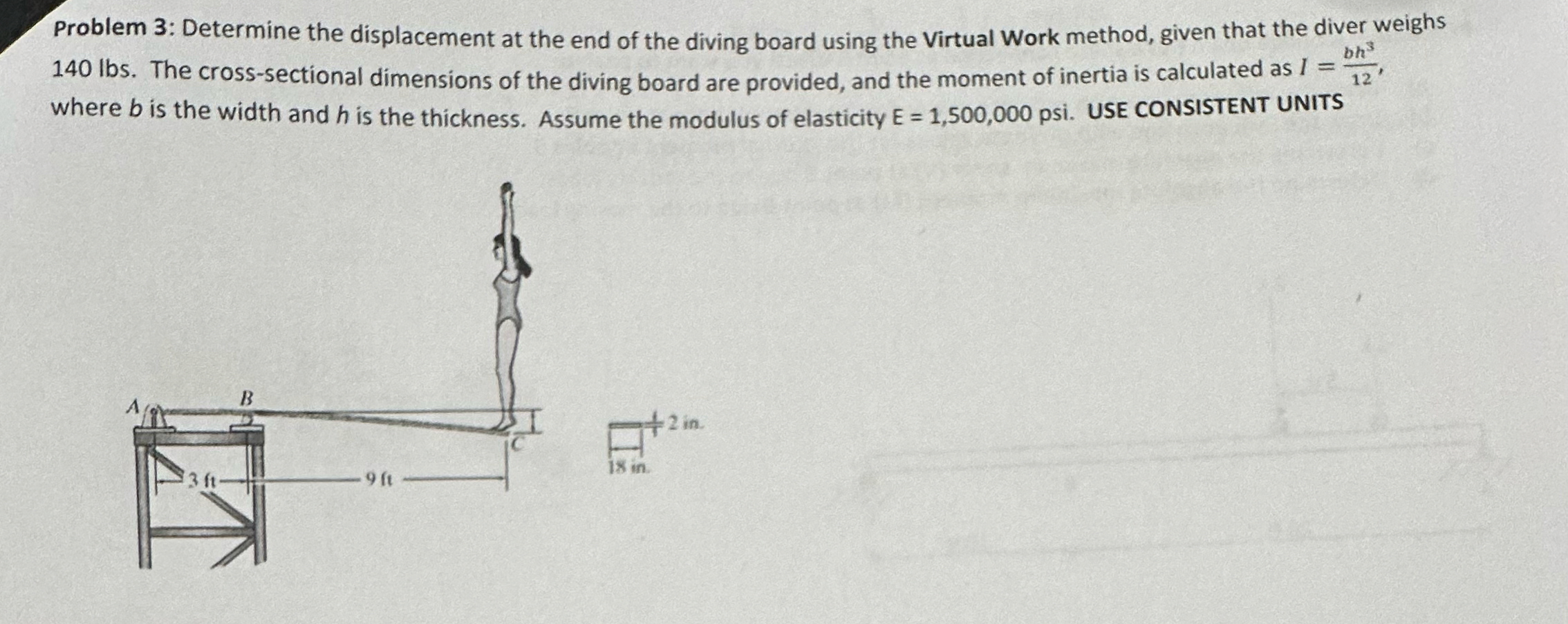 Solved Problem 3: Determine the displacement at the end of | Chegg.com