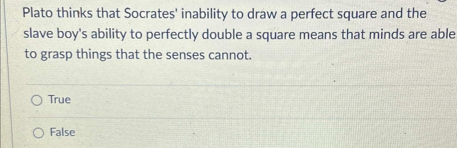 Solved Plato thinks that Socrates' inability to draw a | Chegg.com