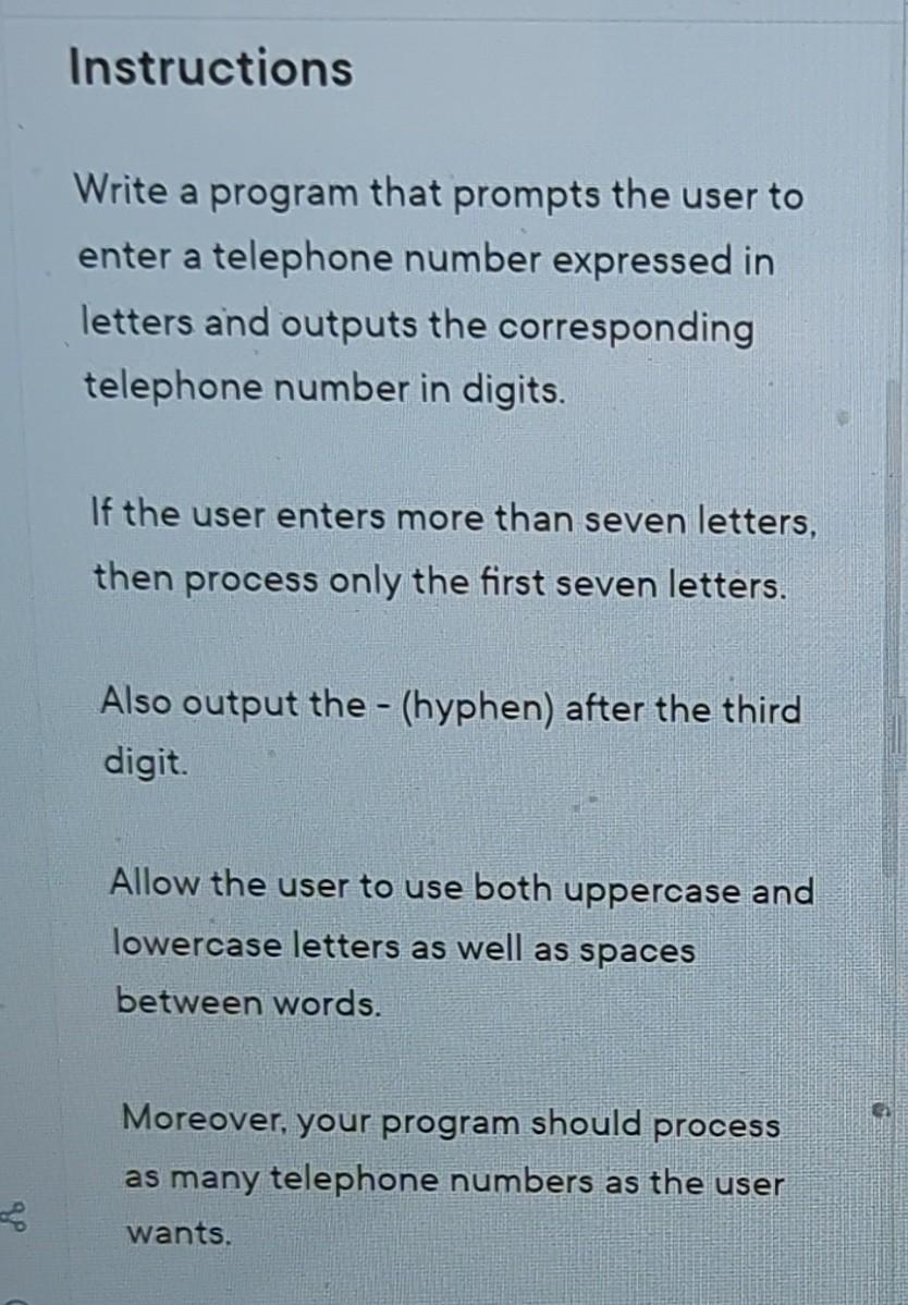 Solved Use the dialpad below for reference: The program | Chegg.com