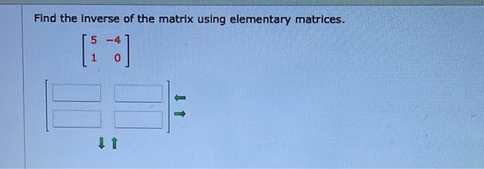 Solved Find the inverse of the matrix using elementary | Chegg.com