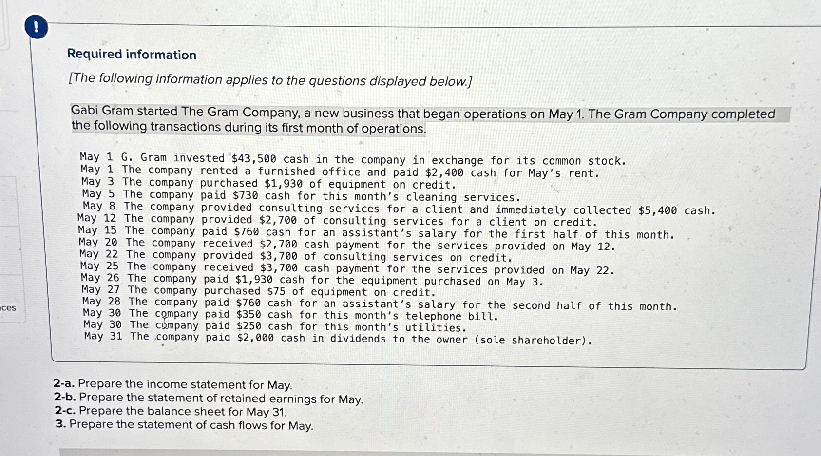 Solved Can you give me the balance sheet and cash flows | Chegg.com
