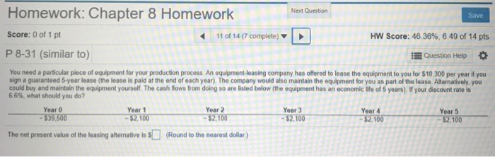 Solved O Homework Chapter 8 Homework Save Score 0 Of 1 Pt
