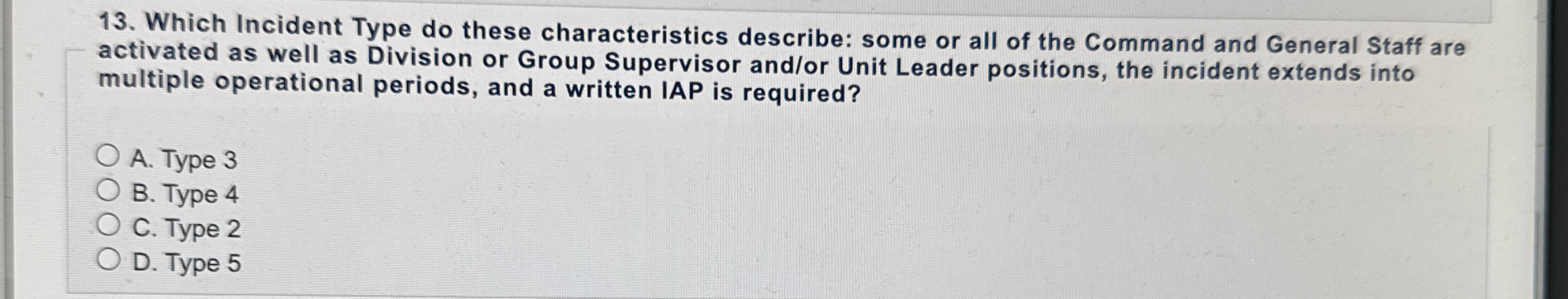 Solved Which Incident Type do these characteristics | Chegg.com