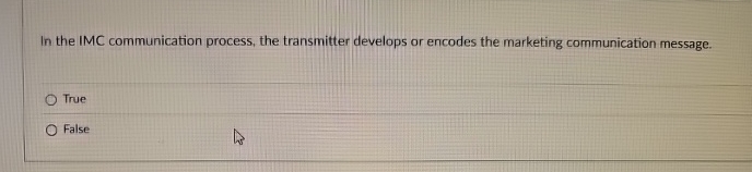 Solved In the IMC communication process, the transmitter | Chegg.com