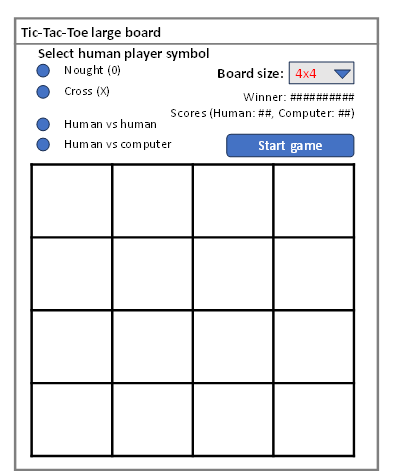 Solved need to create a tic tac toe board using python and | Chegg.com