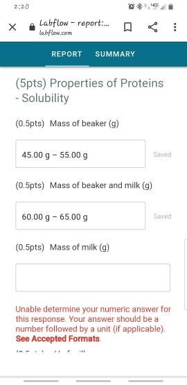2:20 х Labflow - report:... labflow.com A REPORT | Chegg.com