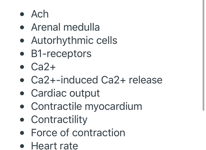Solved Create a concept map of control over cardiac output | Chegg.com