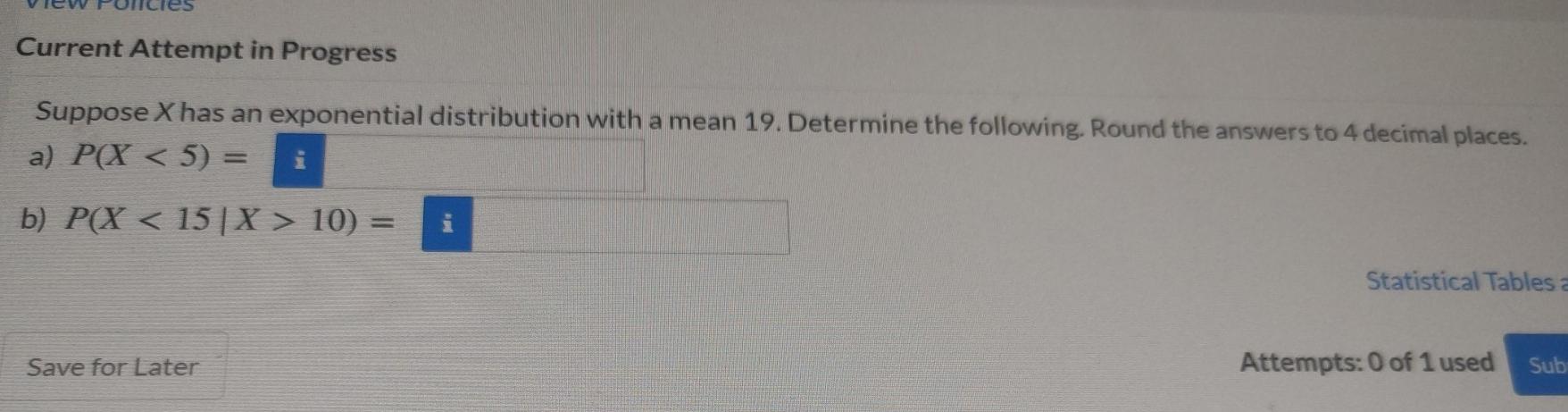Solved Current Attempt in Progress Suppose Xhas an | Chegg.com