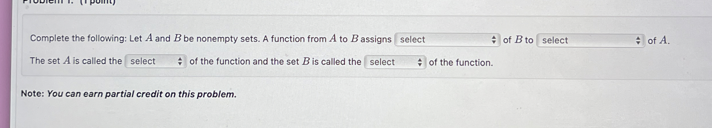 Solved Complete the following: Let A and B ﻿be nonempty | Chegg.com