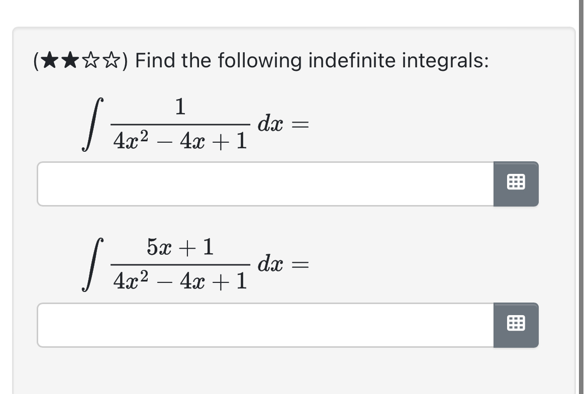 Solved Find the following indefinite | Chegg.com