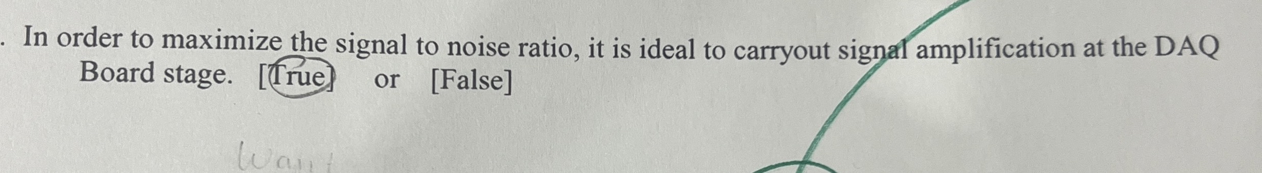 High Quality SOLUTION In order to maximize the signal to noise ratio, it is | Chegg.com