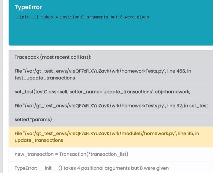 (i) Error TypeError string indices must be integers | Chegg.com