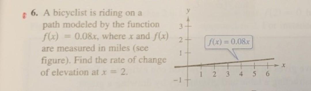 Solved 6. A bicyclist is riding on a path modeled by the | Chegg.com