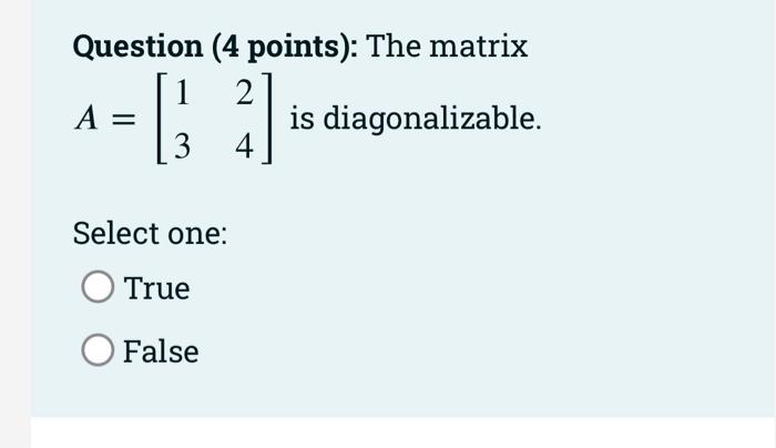 Solved Question (4 points): If L : R2 —— R2 is a linear | Chegg.com