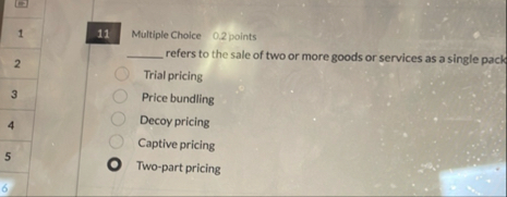 Solved 111Multiple Choice0.2 ﻿pointsq, ﻿refers to the sale | Chegg.com