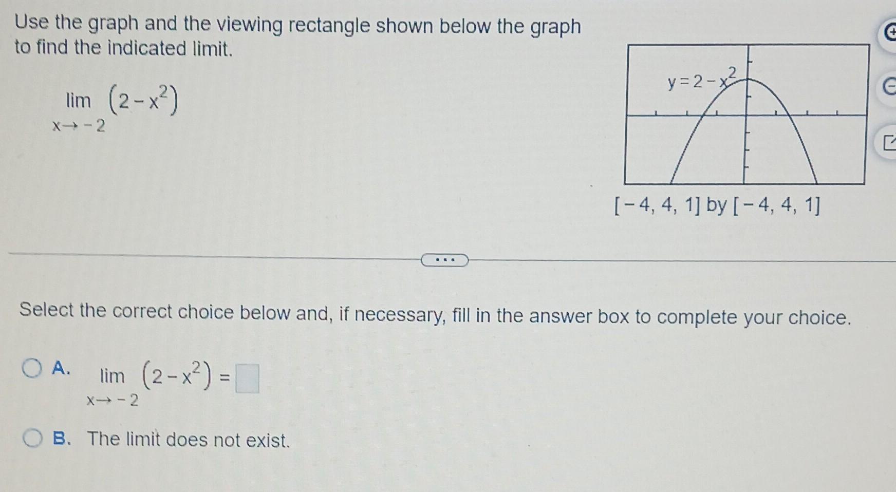 Solved Use the graph and the viewing rectangle shown below | Chegg.com