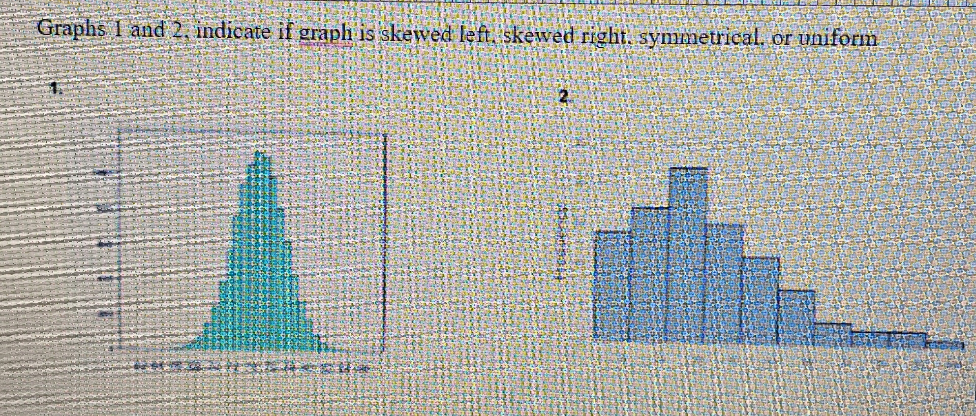 Solved need help Graphs 1 ﻿and 2, ﻿indicate if graph is | Chegg.com