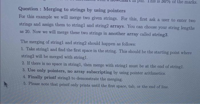 Solved Question Merging To Strings By Using Pointers For 4640