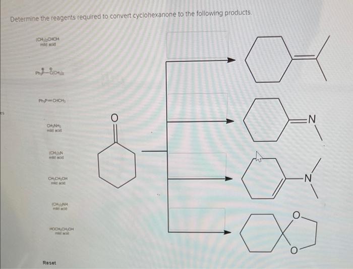 Solved Determine the reagents required to convert | Chegg.com