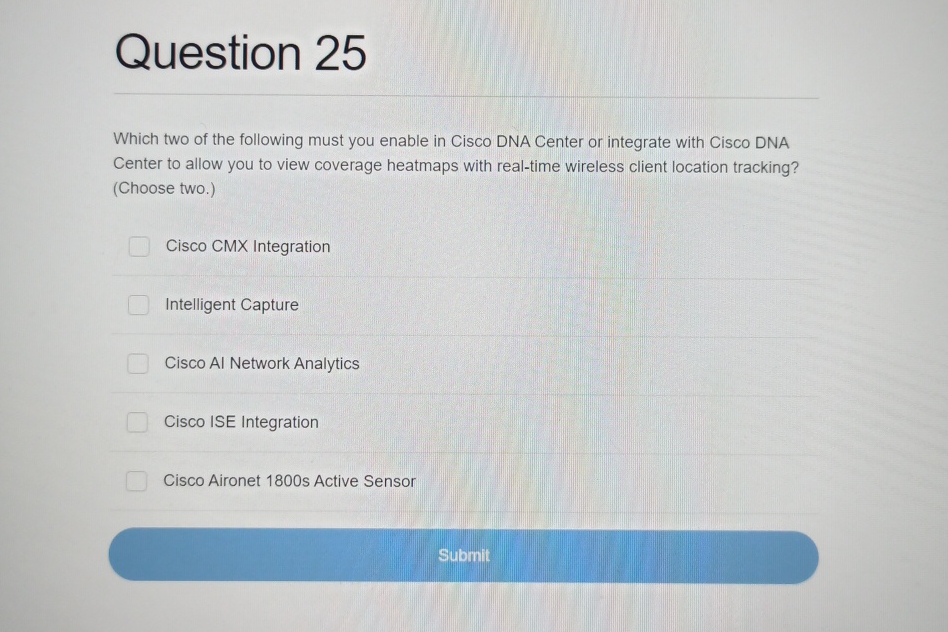 Solved Question 25Which two of the following must you enable | Chegg.com