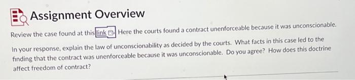 Solved Assignment Overview Review the case found at this | Chegg.com