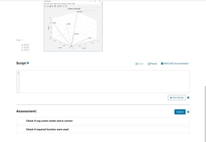 Center of Gravity Calculation with 3D Visualization | Chegg.com