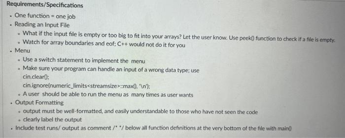 Plan and code a menu-driven well modularized | Chegg.com