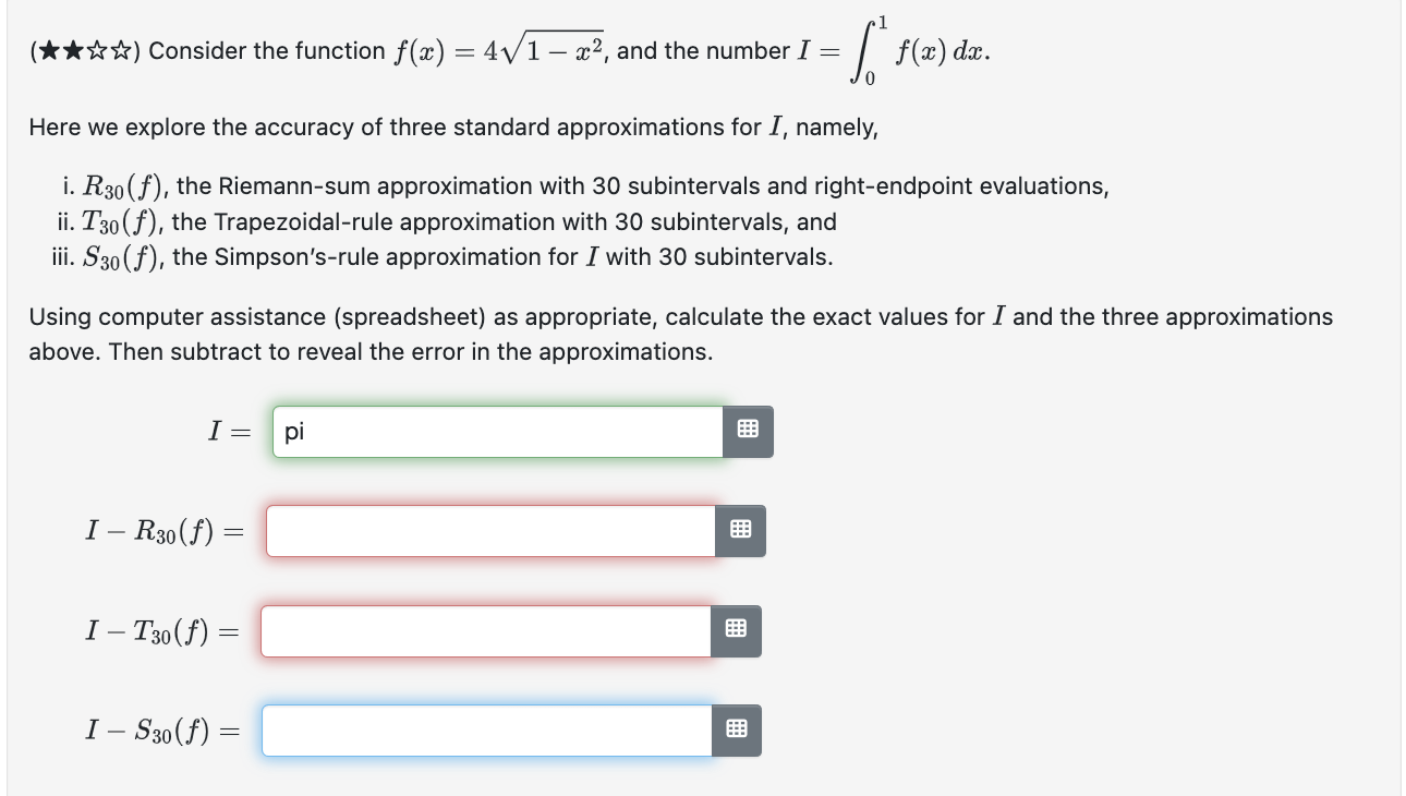 Solved Consider the function f(x)=41-x22, ﻿and the number | Chegg.com