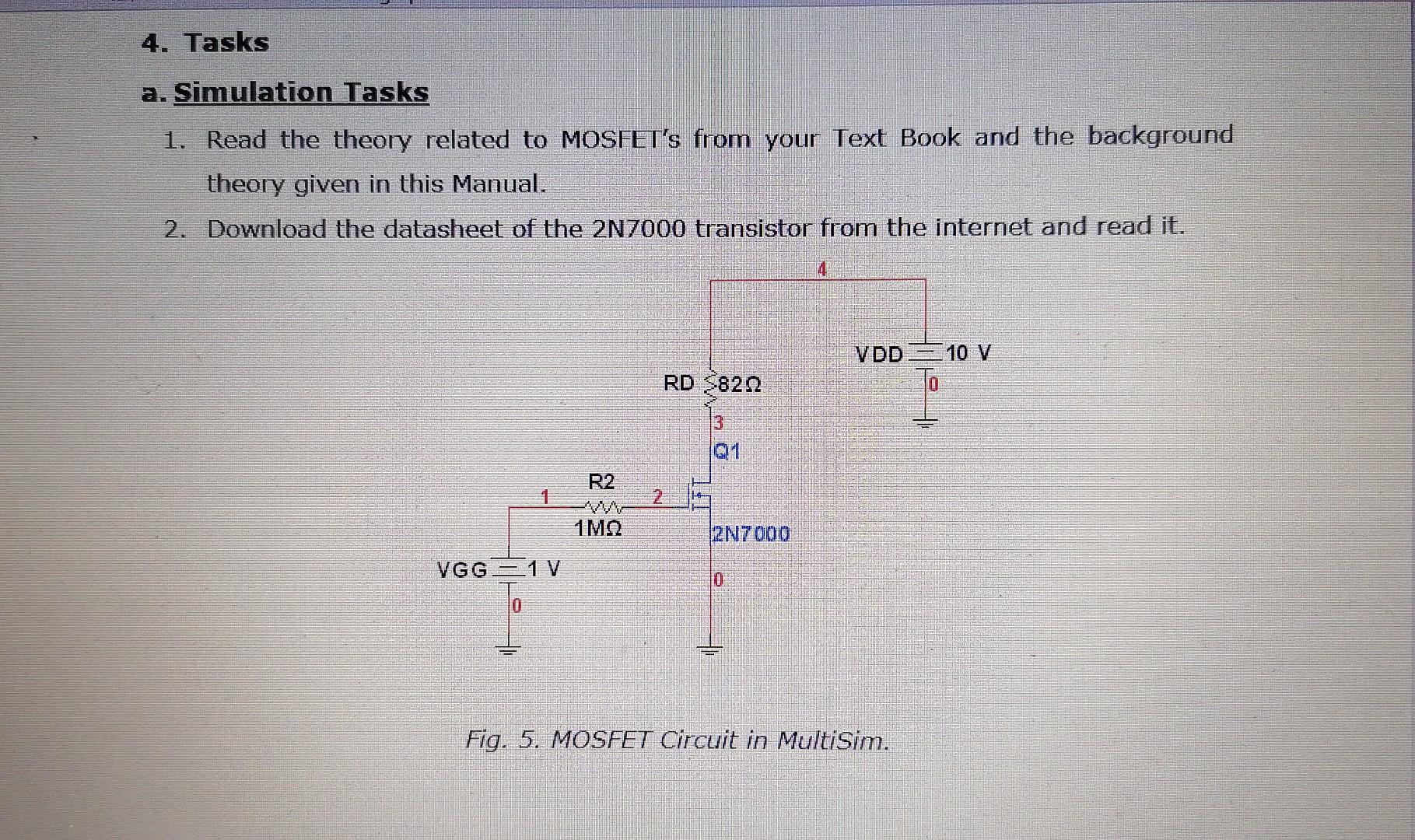 Solved 4. Tasks a. Simulation Tasks 1. Read the theory | Chegg.com