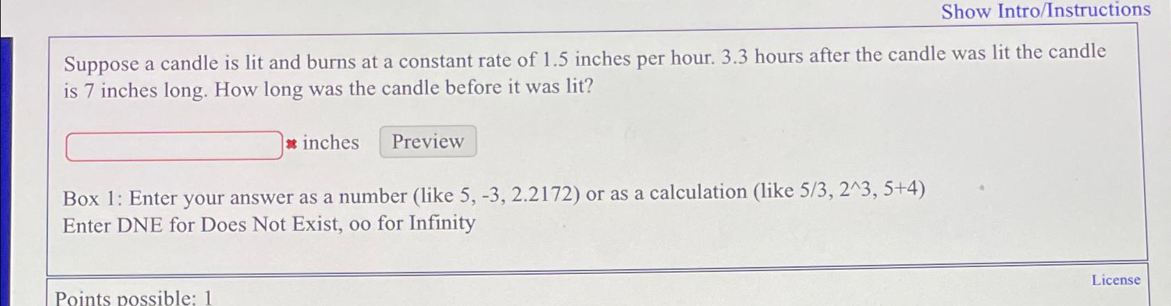 Solved Show Intro/InstructionsSuppose a candle is lit and | Chegg.com