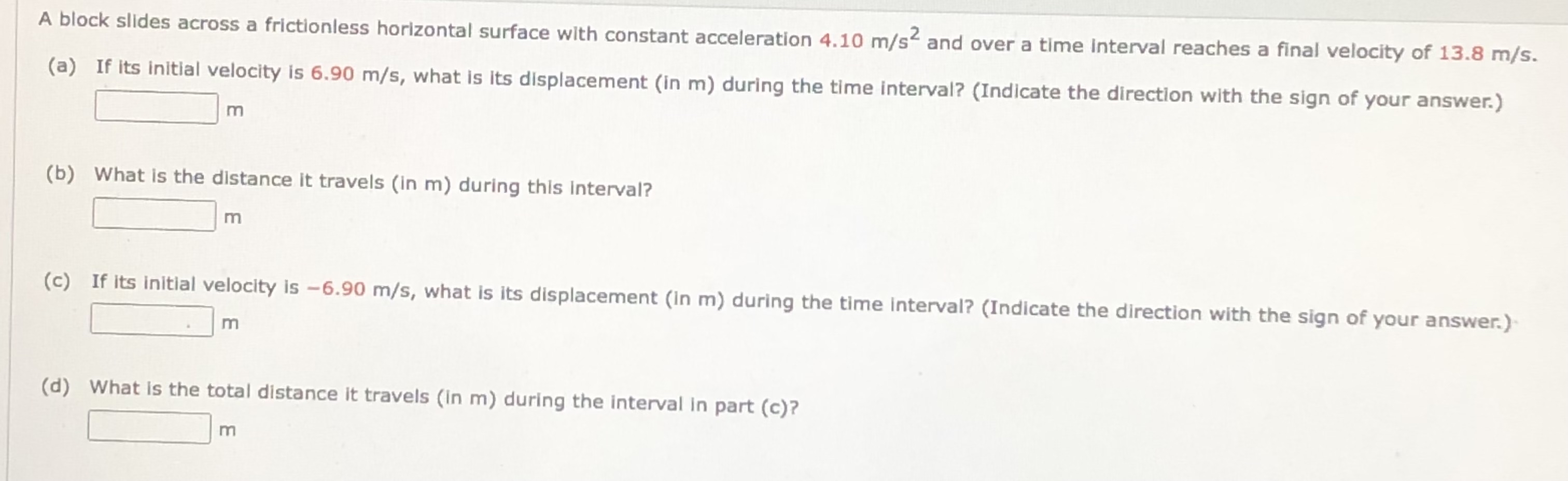 Solved A block slides across a frictionless horizontal | Chegg.com