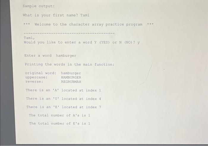 Solved Intro To Programming In C Program 8 Larger Program 