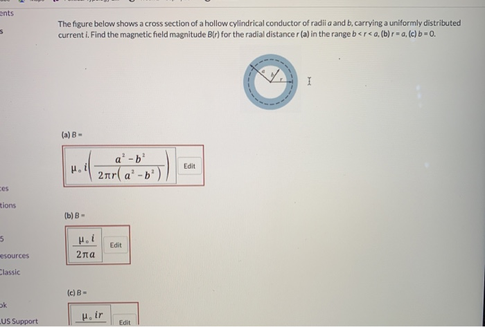 Solved ents The figure below shows a cross section of a | Chegg.com