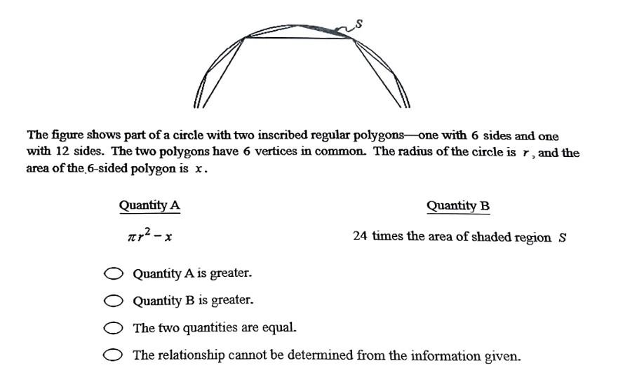 Solved The figure shows part of a circle with two inscribed | Chegg.com
