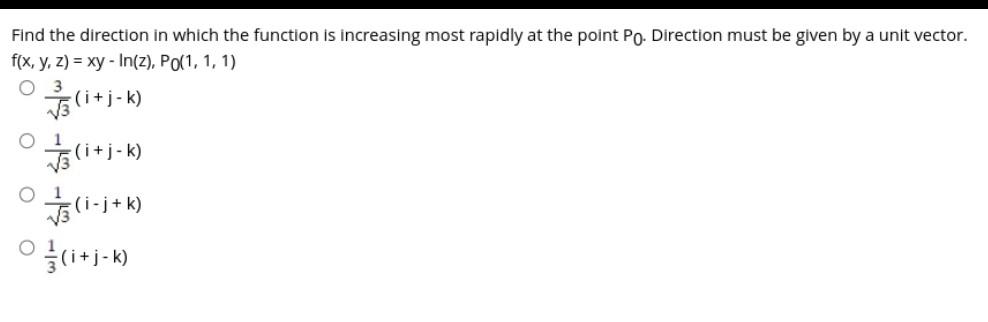 Solved Find the direction in which the function is | Chegg.com