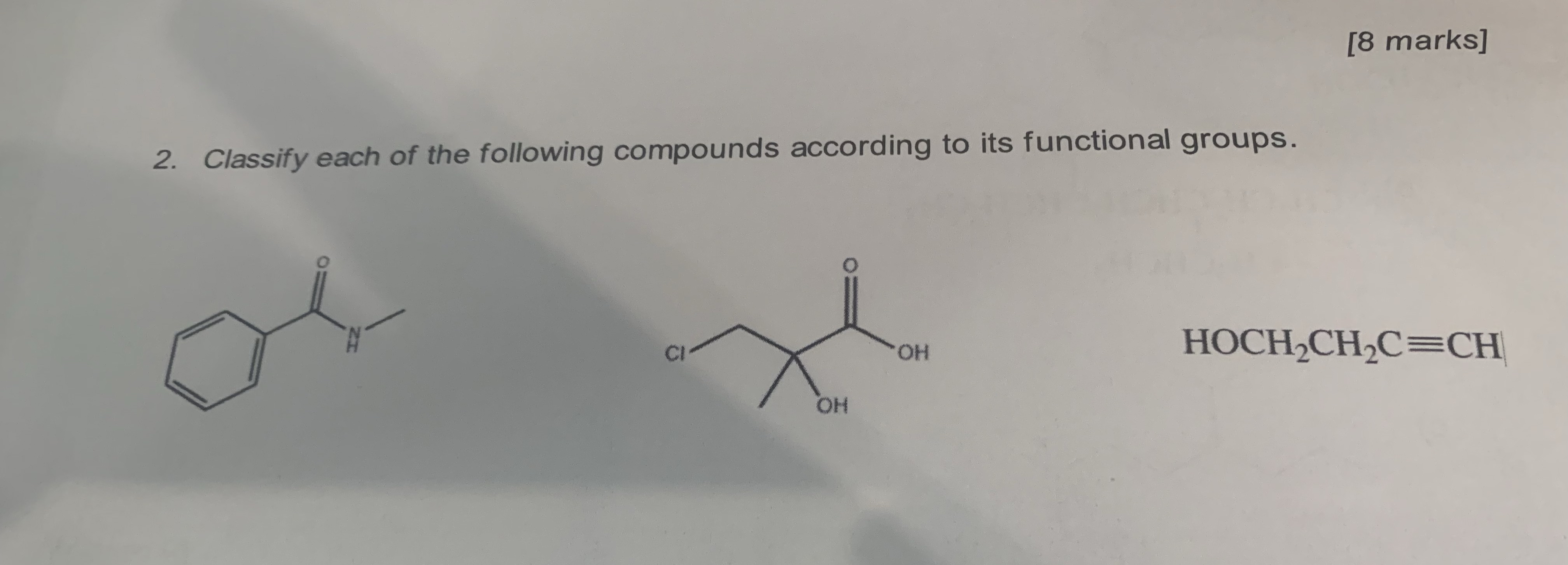 Solved Classify each of the following compounds according to | Chegg.com