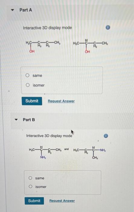 Solved Indicate whether the structures in each pair | Chegg.com