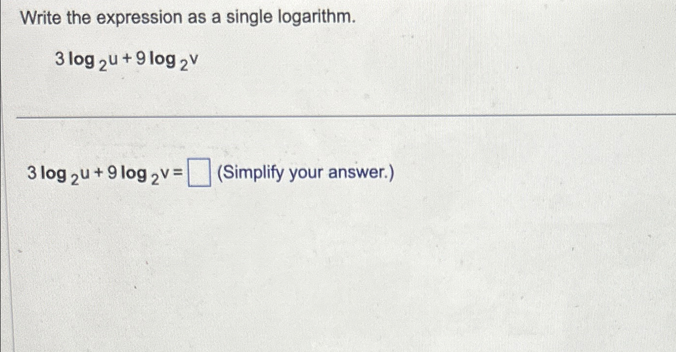 Solved Write the expression as a single | Chegg.com