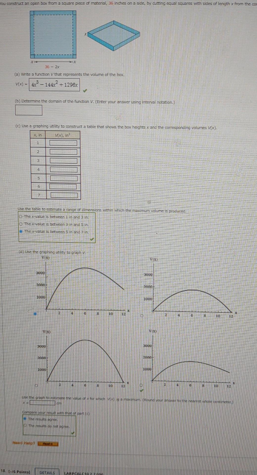 Solved ou constructs span be from a quare piece of material, | Chegg.com